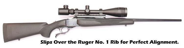 Ruger Number One Scope Mount - Slip Over Weaver Rail Style