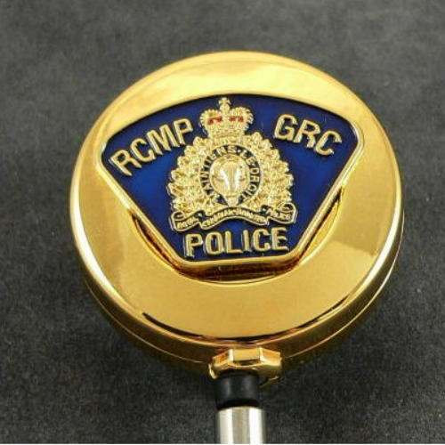 RCMP GRC Royal Canadian Mounted Police Retractable Badge Reel
