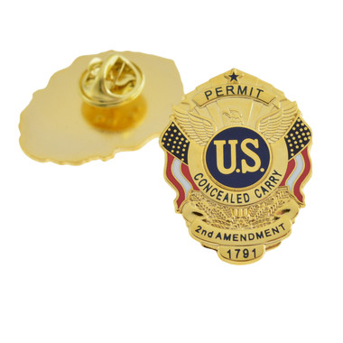 Concealed Carry Permit Lapel Pin | Concealed Carry Permit Mini Badge