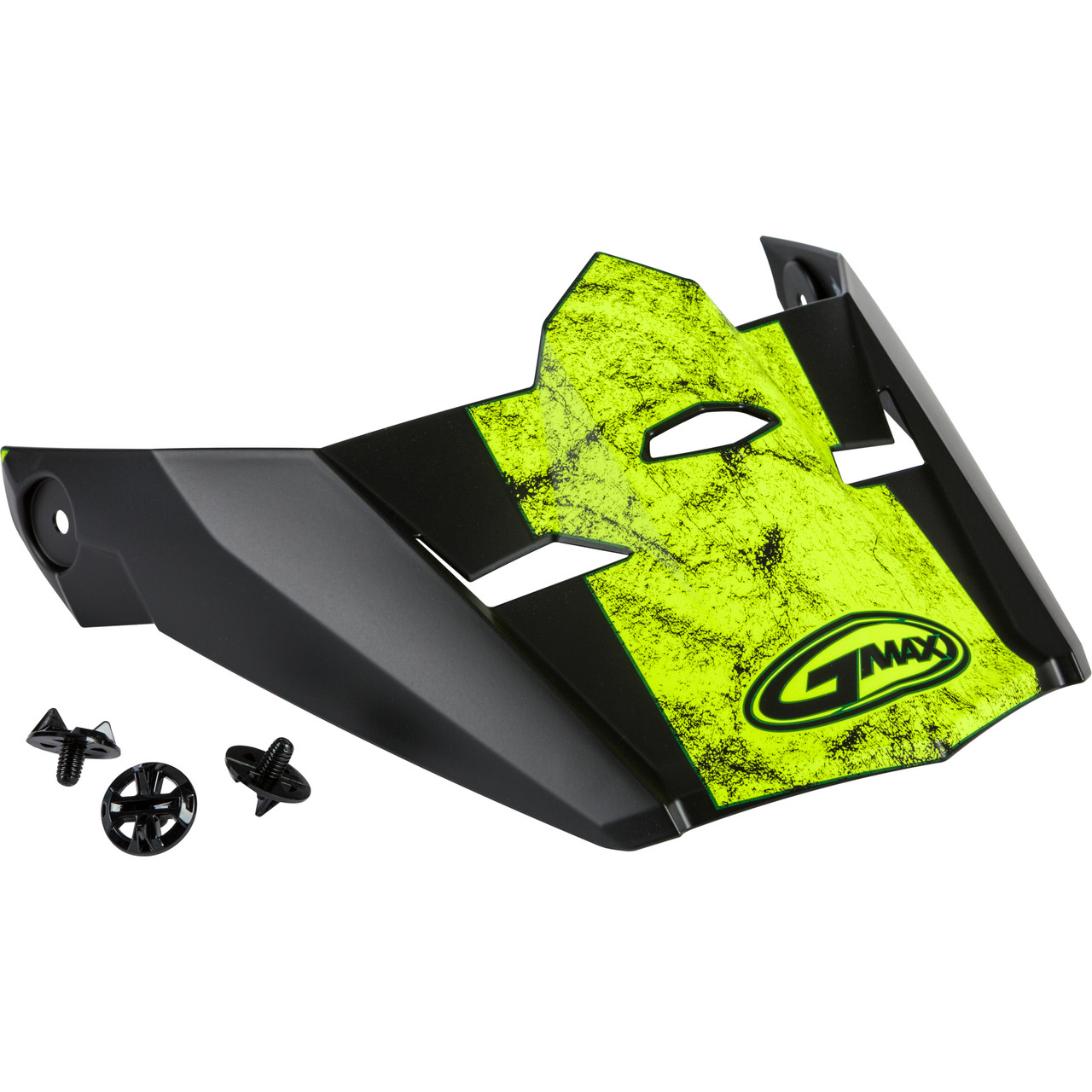 Visor W/Screws Dominant MX-46 Matte Black/Hi-Vis MD-2X | GMAX Helmets