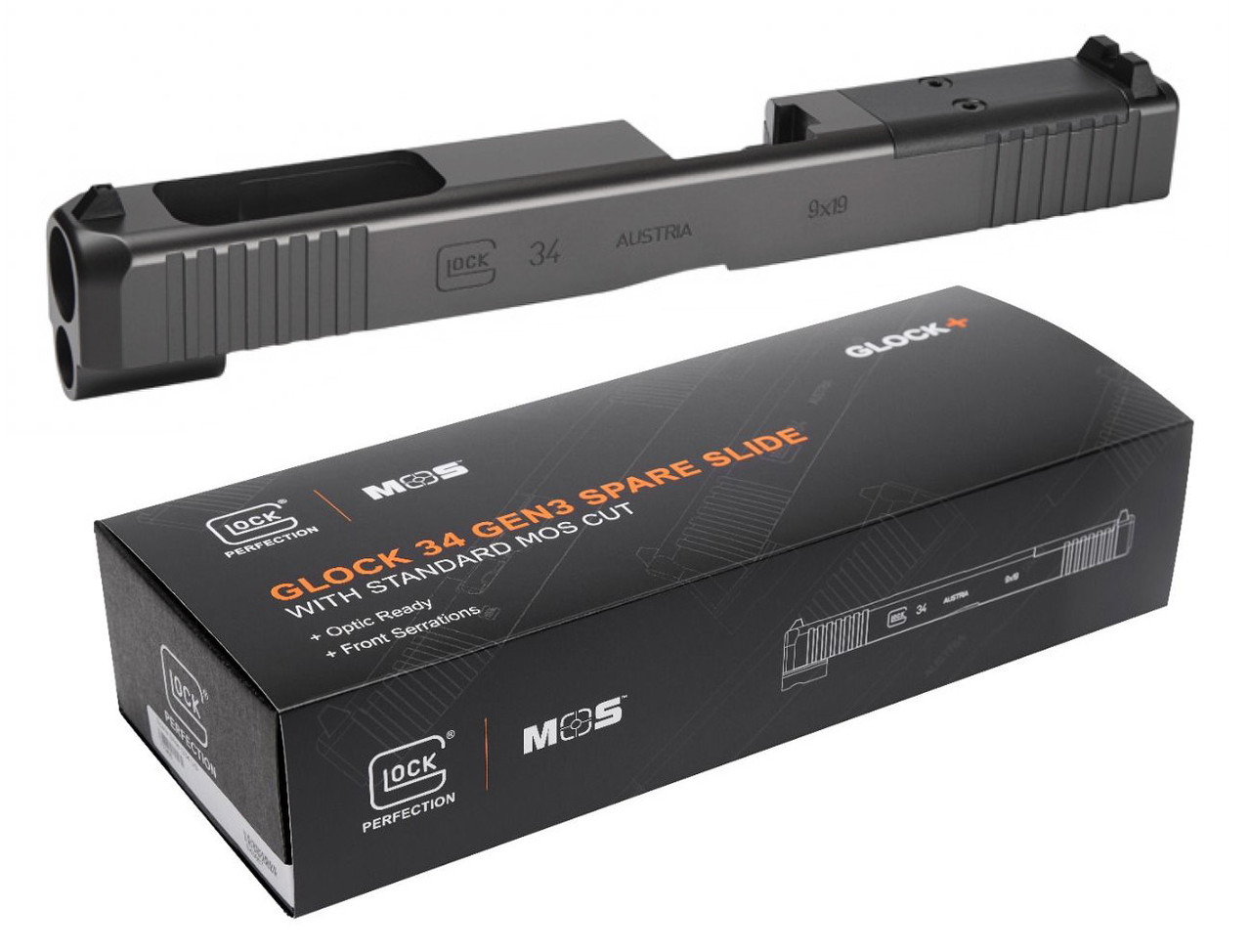 Glock GEN3 MOS Cut Optic Ready Spare Slides Front Serrations On Sale ...