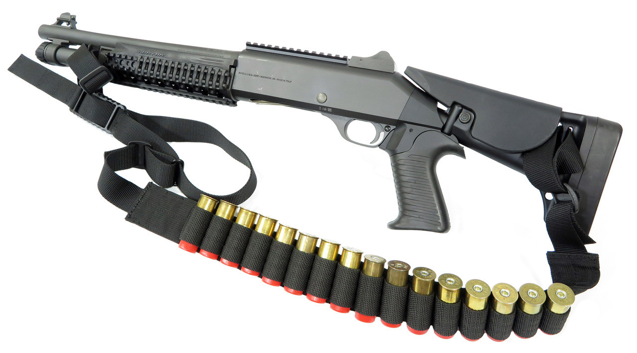 Rifle Sling Ammo Carrier Sling TOURBON 12 Gauge Shotgun Shell Bandolier ...