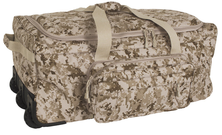 Code Alpha Marpat Desert Digital Camo Deployment/Container Bag w/ Tri-Wheel