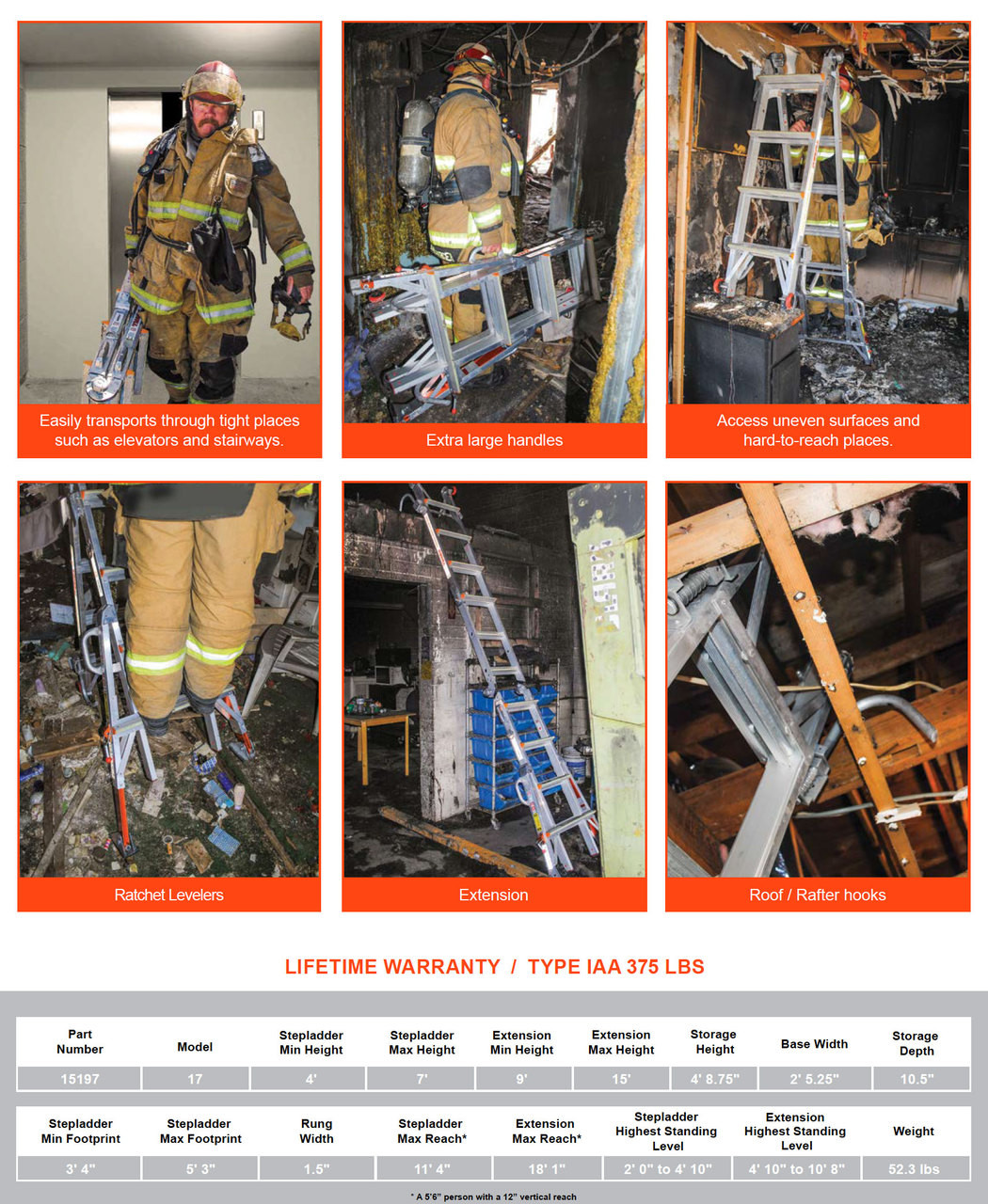 Little Giant Overhaul Fire Fighting Ladder