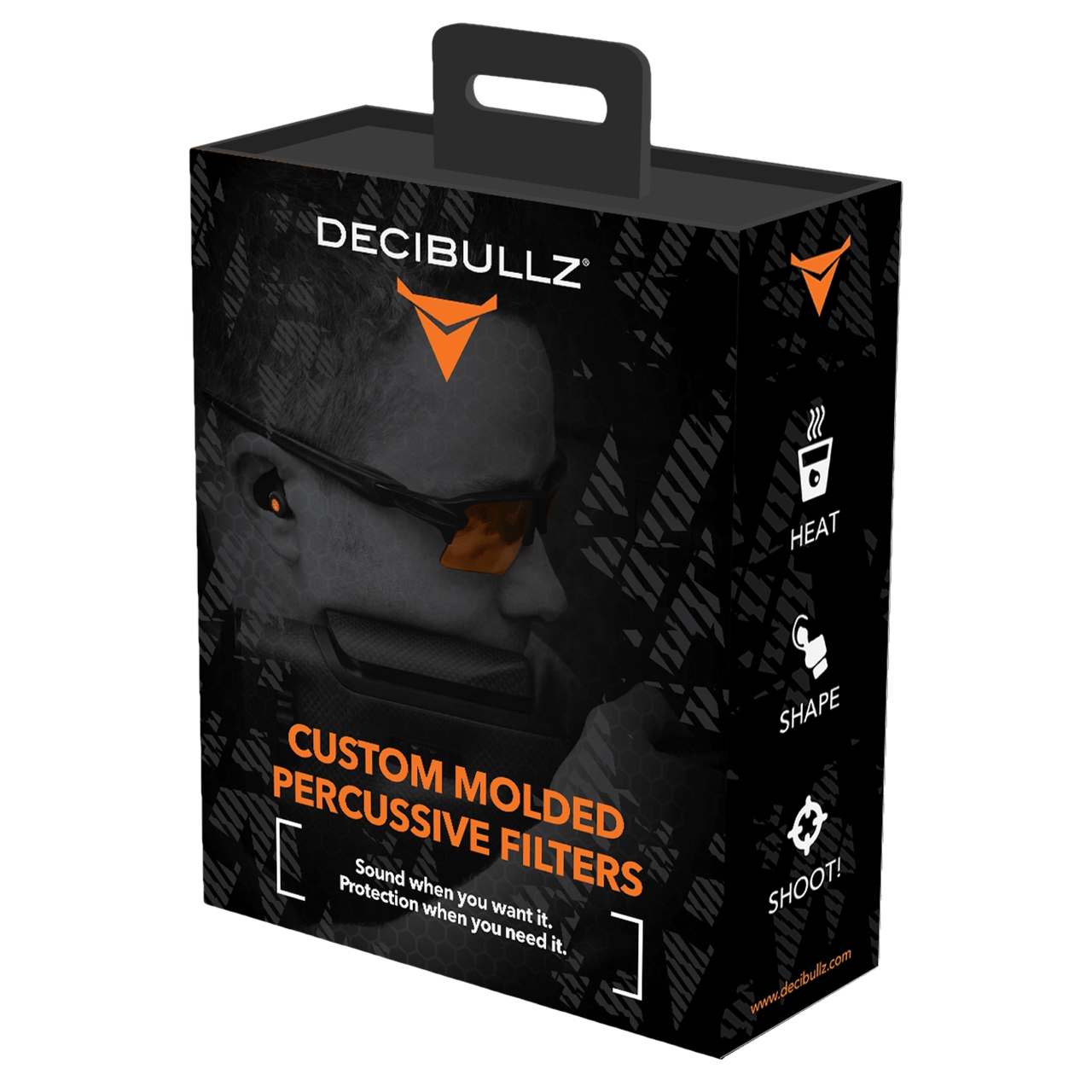 Decibullz Custom Molded Percussive Shooting Filters, Black On Sale ...