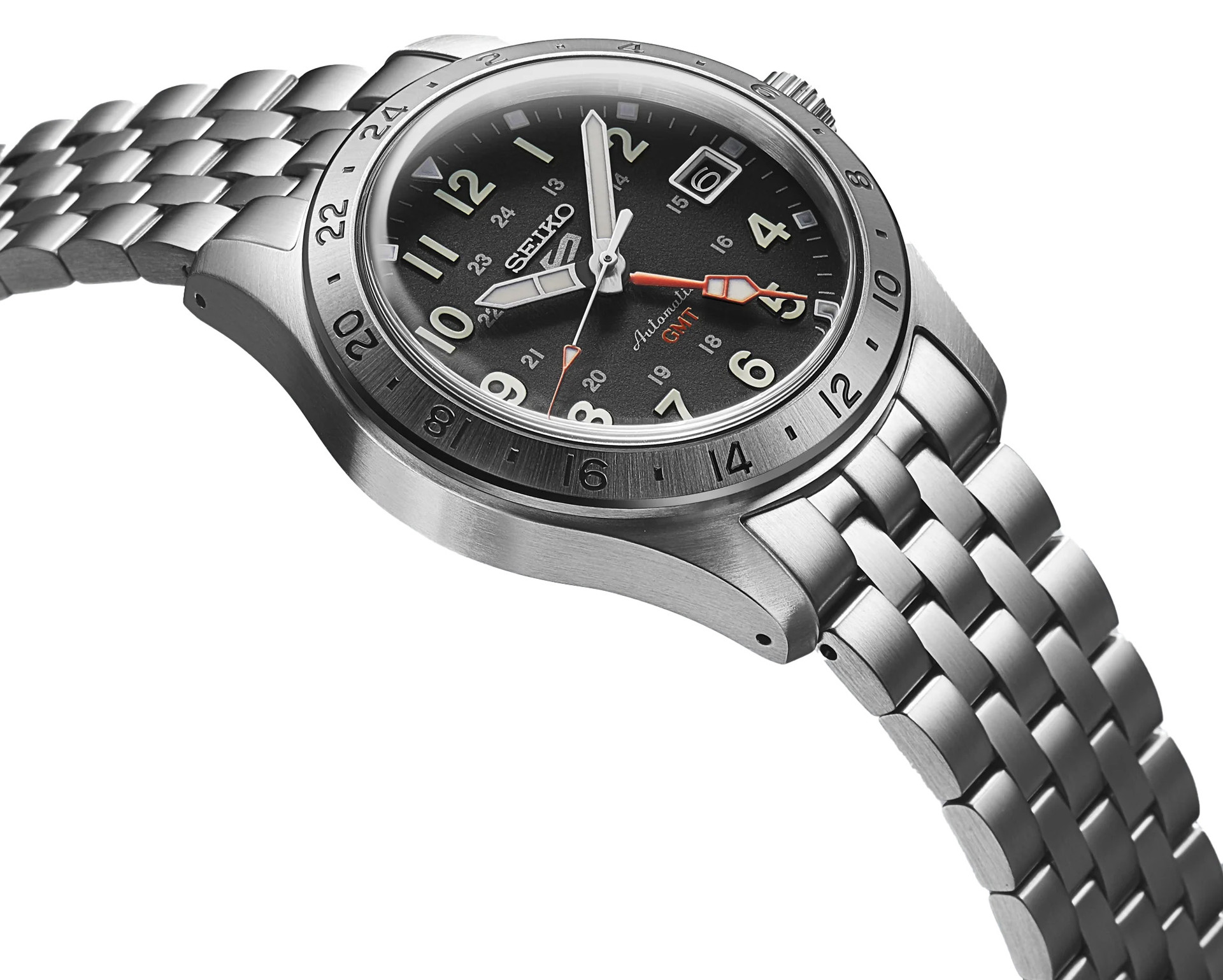Seiko SSK023 5 Sports Field GMT Watch 39mm On Sale - Best Price | BOTACH