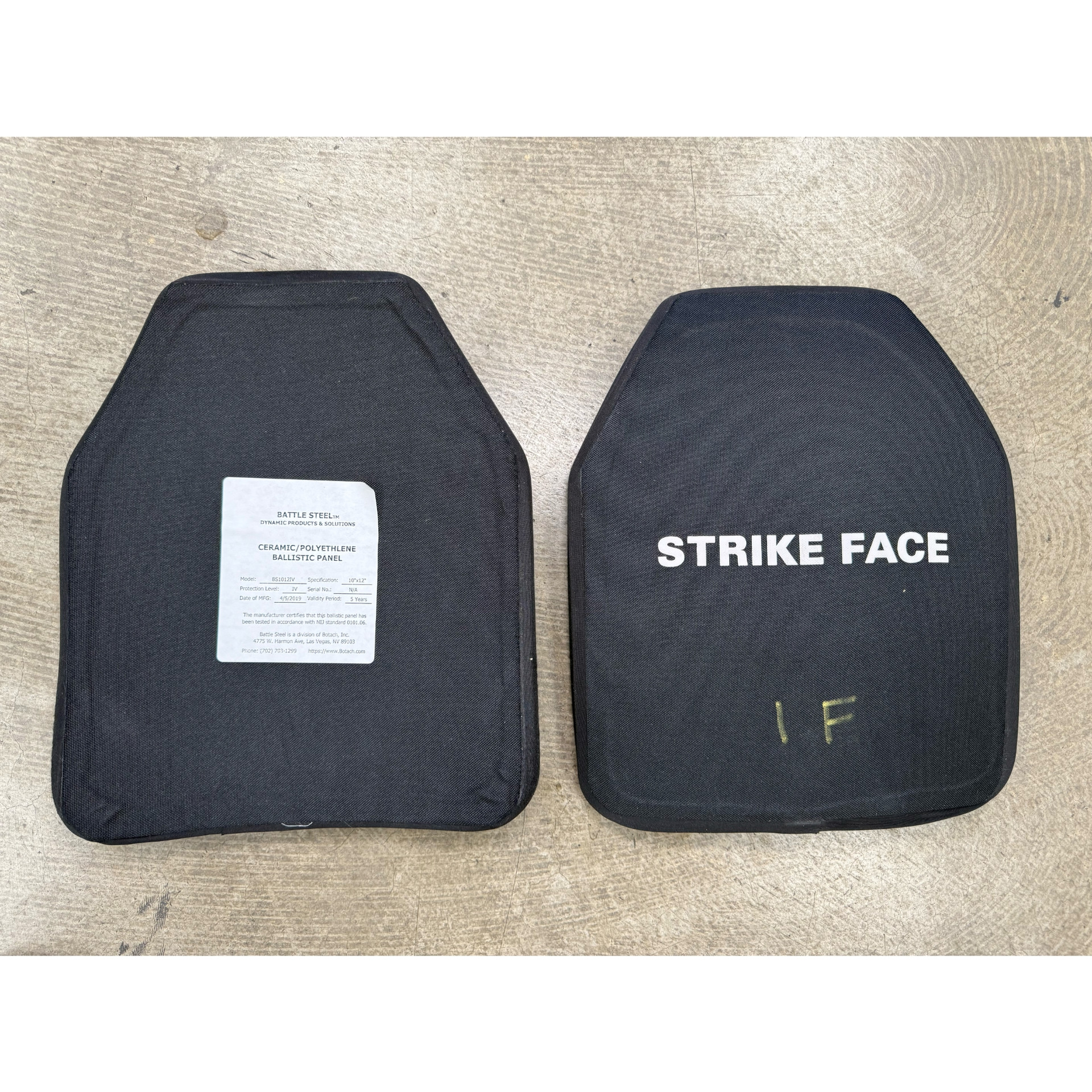 Set of 2pc LVL 4 Rifle Plate, Police Trade