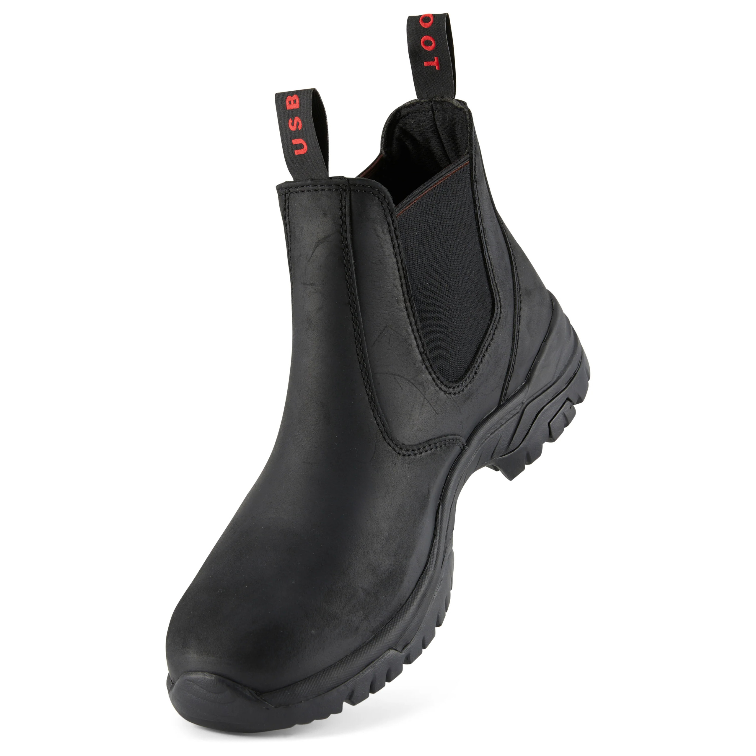 Vanish Vintage Crazy Horse Chelsea Black Boots