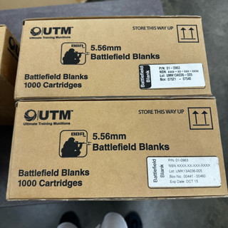 UTM 5.56 Battlefield Blank Round (BBR) Ultimate Training Munitions On ...