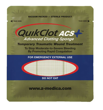 Z-Medica QuikClot ACS+ Advanced Clotting Sponge On Sale - Best Price ...