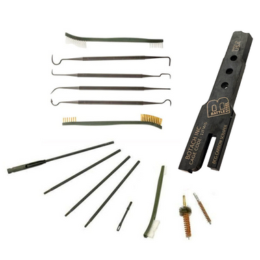 Battle Steel AR15/M4 Cleaning Kit w/Pick & Brush Set & BCG Carbon ...