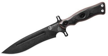 Tops Operator 7 Blackout Edition Fixed Blade Knife 7.25" Plain Edge On ...