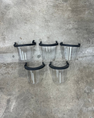 Lot of 5pc High Velocity Impact Riot Face Shield, Police Trade On Sale ...