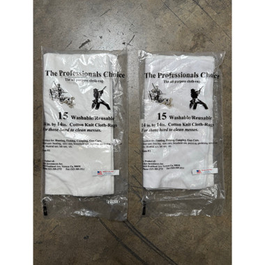 Lot of 2pcs The Professional's Choice Cotton Knit Gun Cleaning Cloth ...
