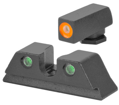 Meprolight Hyper Bright Extremely Bright Tritium Night Sights Glock ...