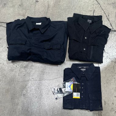 Lot of 3pc Assorted Shirts, (short and long sleeve), (2 large, 1 small ...