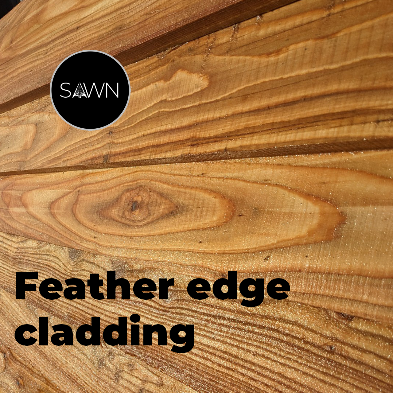 Feather edge boards cladding - Larch cedar Douglas fir