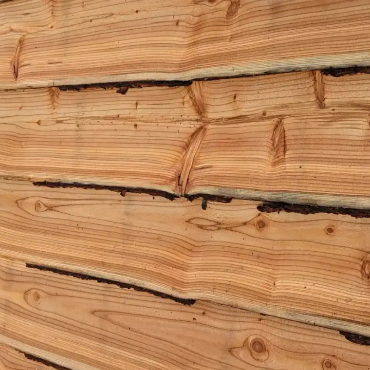 Larch Waney Edge Cladding - Natural and Durable Timber
