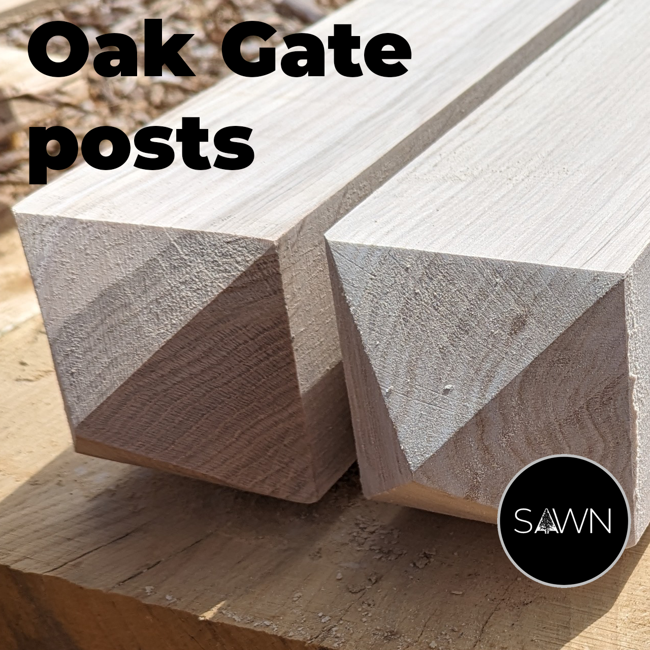 Oak Gate Posts