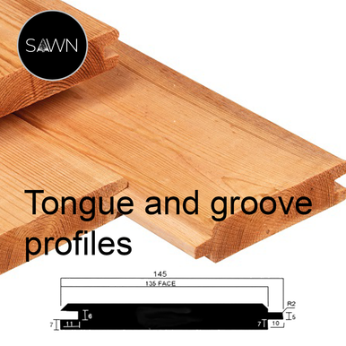Tongue and v groove
