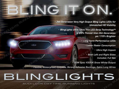 Ford Taurus LED DRL Head Light Strips Day Time Running Lamp Kit ...