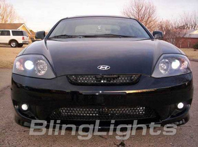 2005 2006 HYUNDAI TIBURON XENON FOG LIGHTS DRIVING LAMPS LIGHT LAMP KIT 1.6S 2.0SE V6 S SE BlingLights