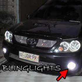 LED Halo Fog Lamps Lights Kit for 2005 2006 2007 2008 Toyota Fortuner ...