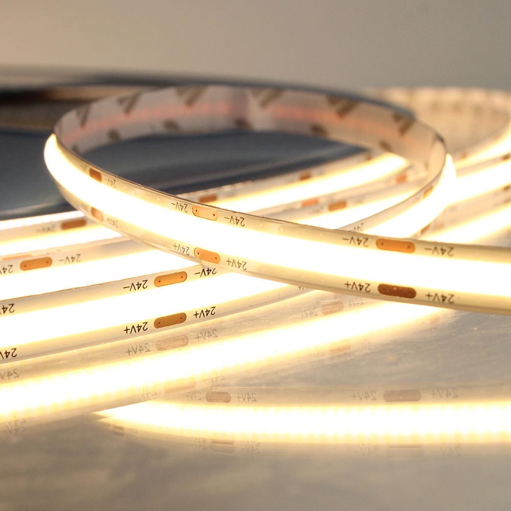 Pro Series Spot Free COB Continuous LED Tape, 24V, 11.2Wp/m 820LM, 90 ...