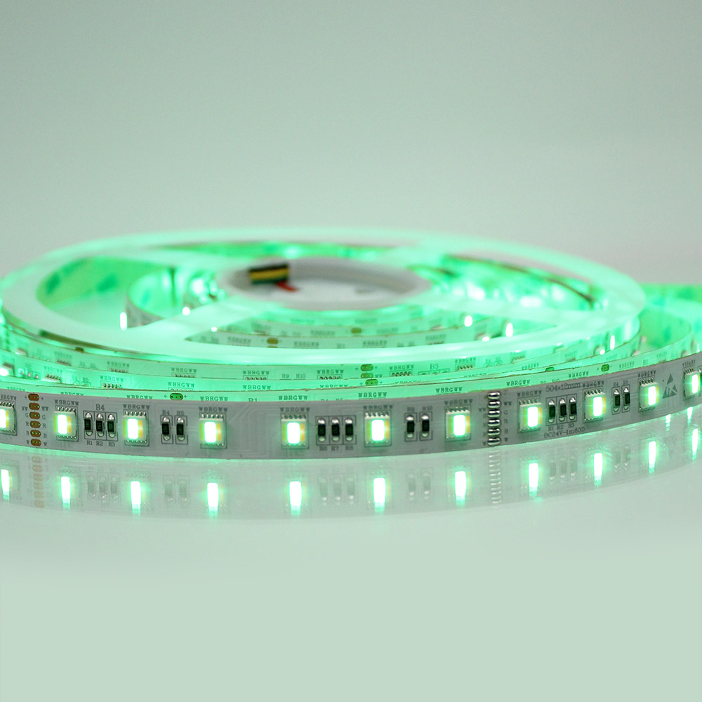 RGB+CCT (2400K-6500K) LED Tape, 24V, 60 LED (5 Metre Reel) - Tagra Lighting