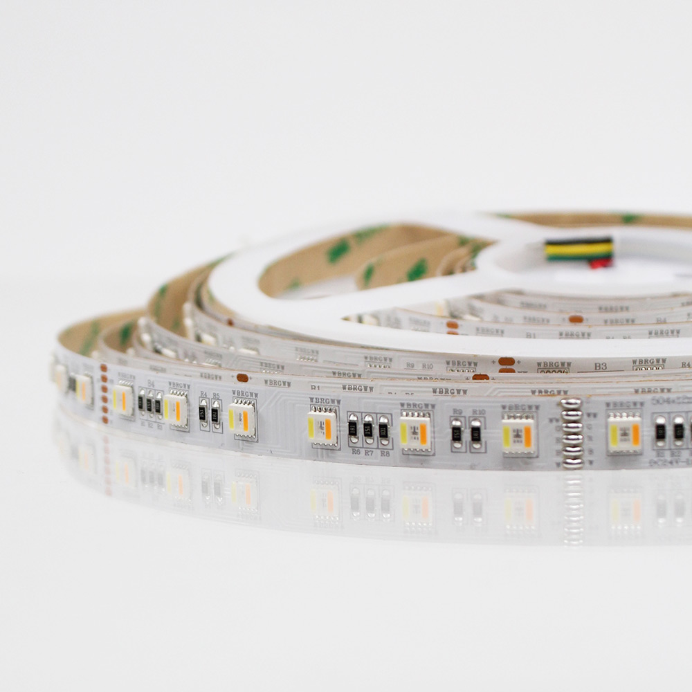 RGB+CCT (2400K-6500K) LED Tape, 24V, 60 LED (5 Metre Reel) - Tagra Lighting