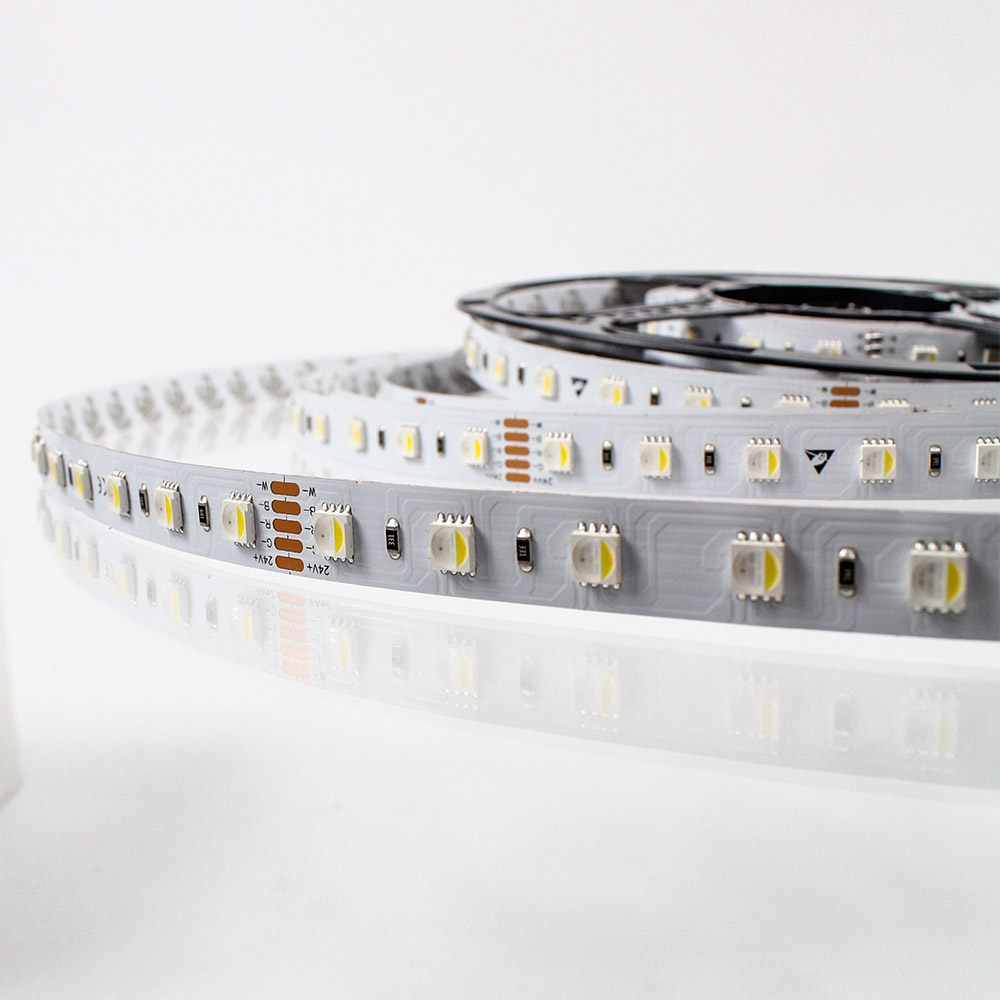 Pro Series RGB Colour Changing LED tape, RGB+NW 24V 60LED 19.2W p/m (5m ...