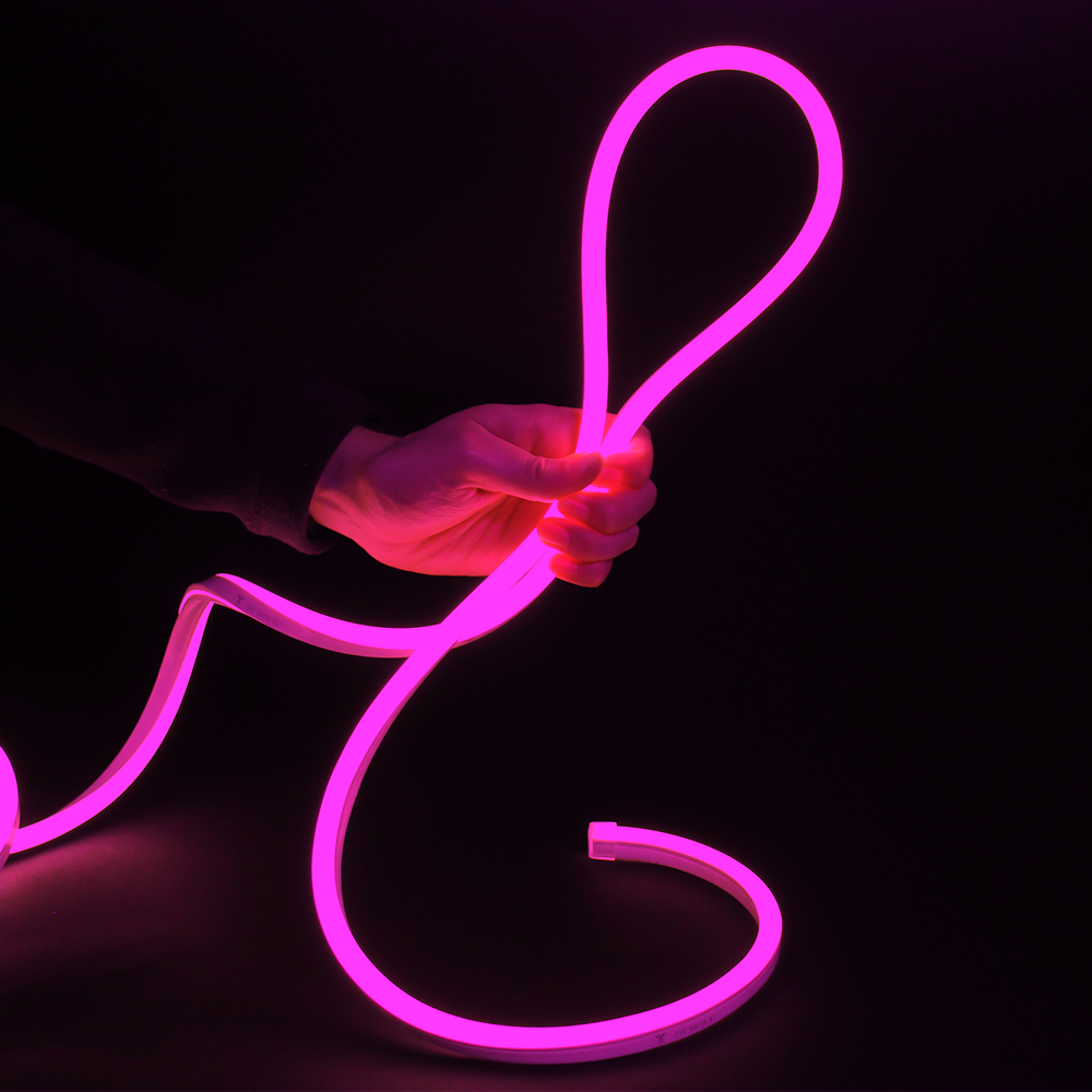 Essential Mini LED Neon Flex , 10x15mm, Horizontal Bend, Pink, 50 Metre ...