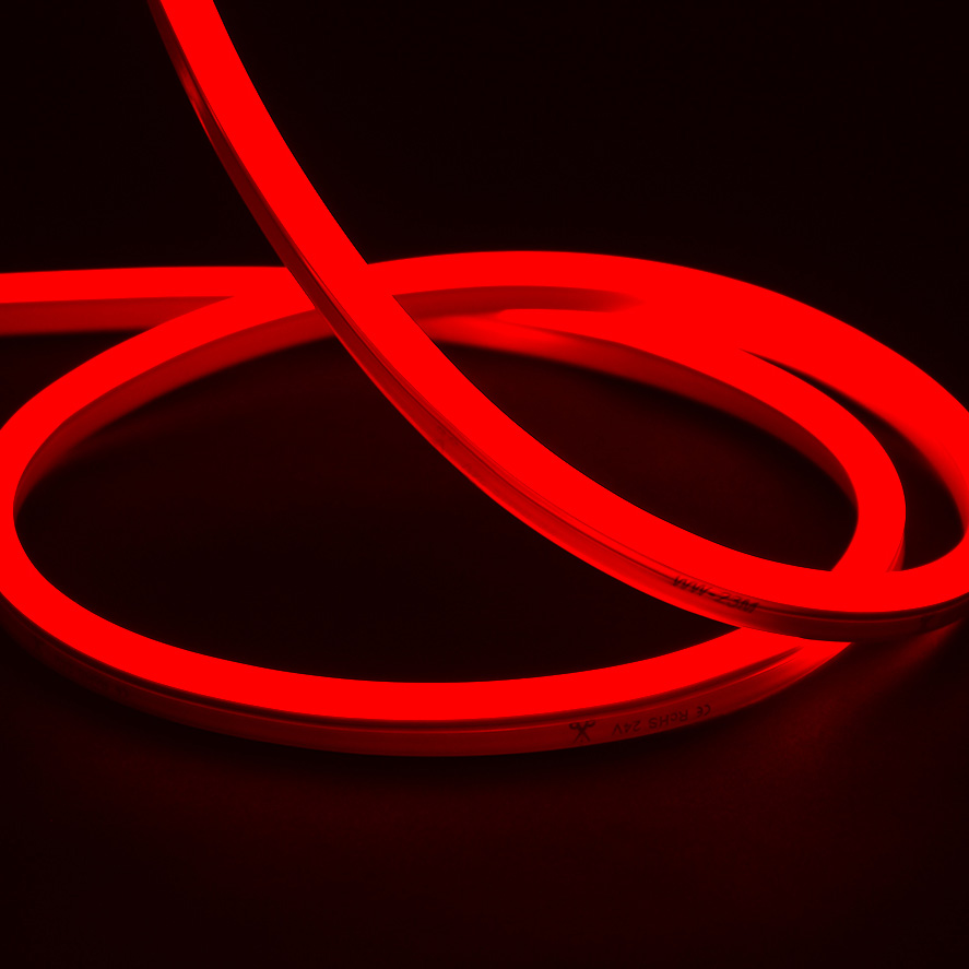 Essential Mini LED Neon Flex , 10x15mm, Horizontal Bend, Red, 50 Metre ...