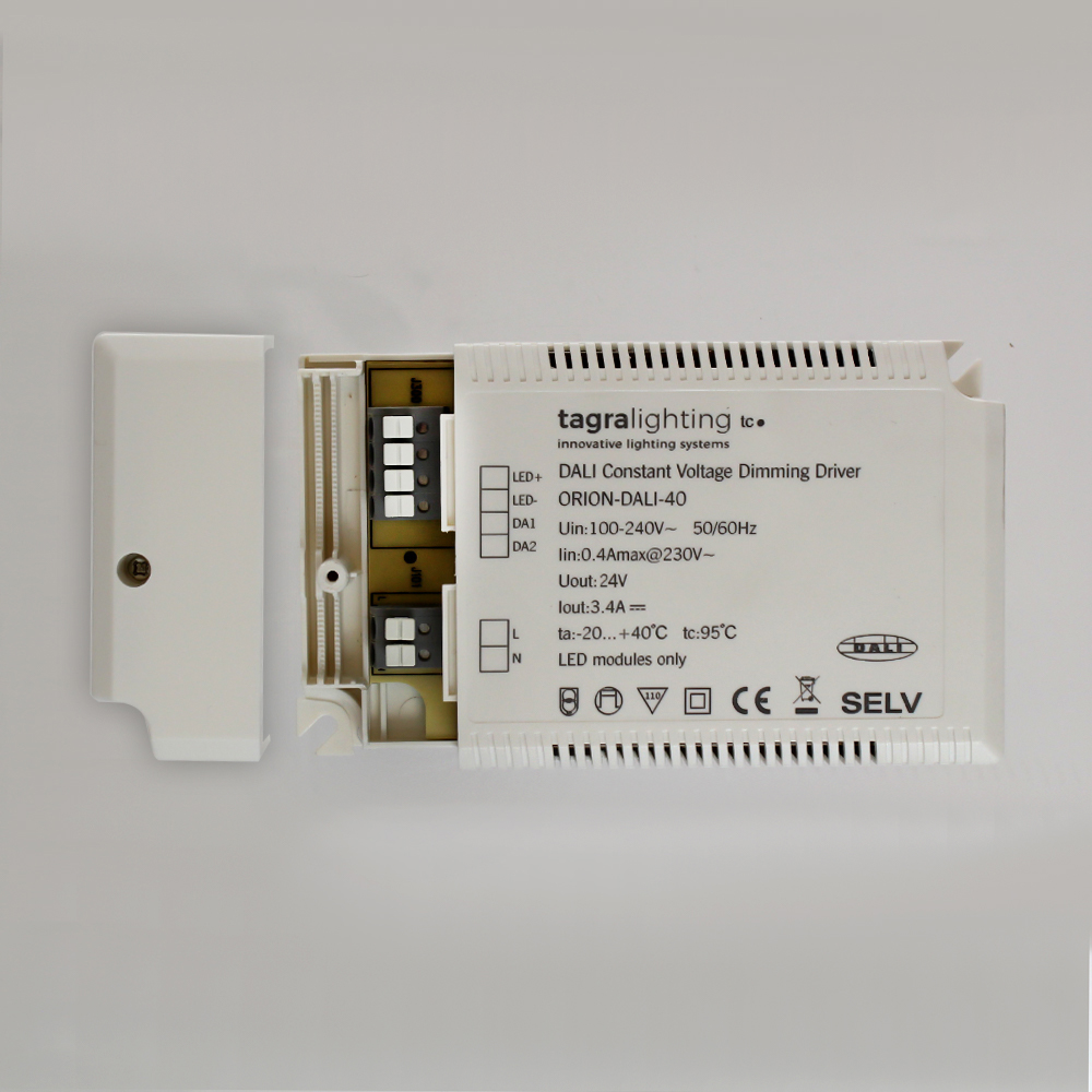 24V Premium Tagra® DALI LED Driver, 40W 1.6A - Tagra Lighting