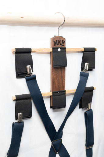 Black Walnut Suspender Holder