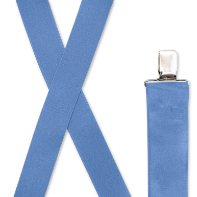 DENIM 2 inch X-Back Suspenders, Cross Sewn - Strong Clips - Mars Suspenders