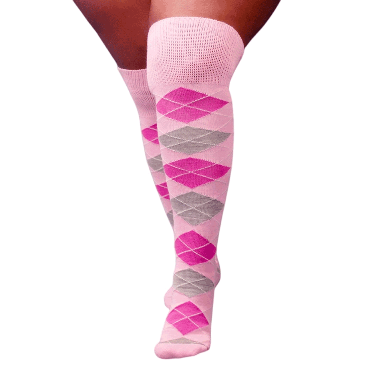 Pink Knee High Socks - Made in USA