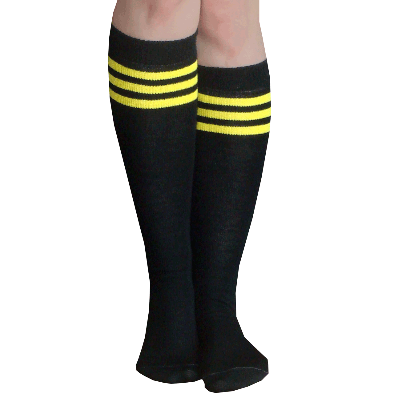 Yellow Knee High Socks - Made in USA