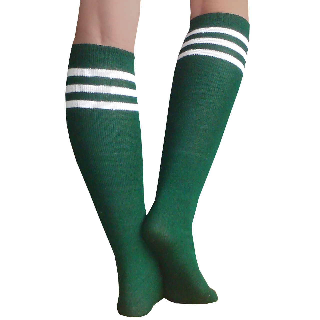 Dark Green Knee Socks