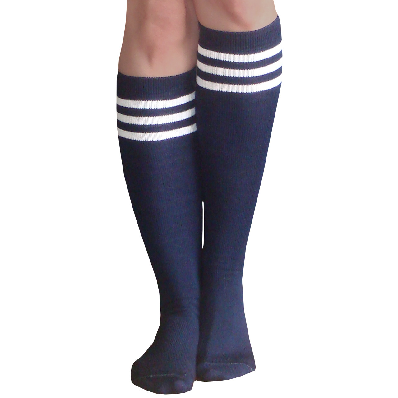 Navy Blue Knee Socks