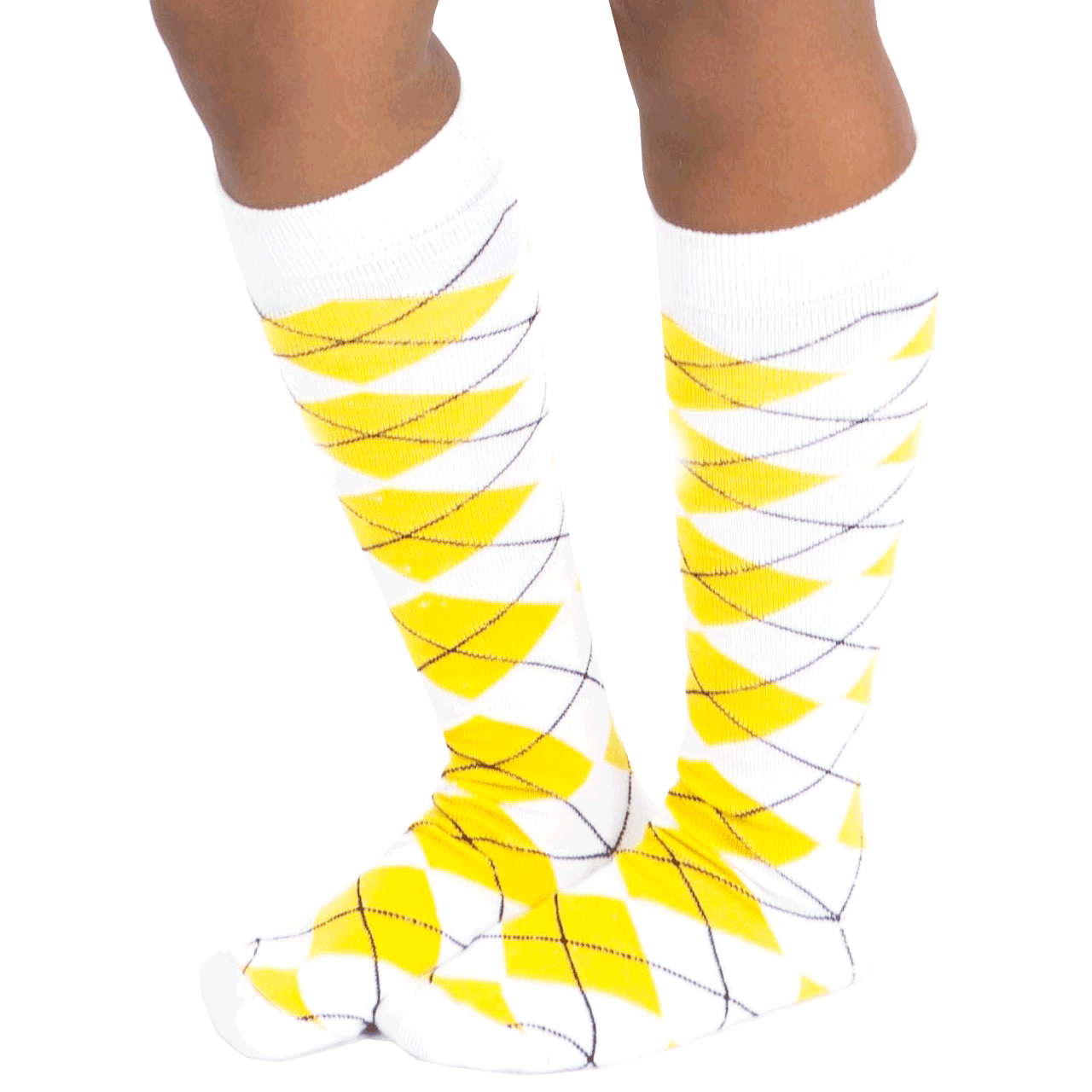 Yellow Argyle Socks