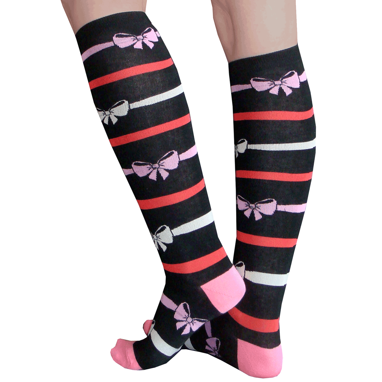 Ribbons and Bows High Socks