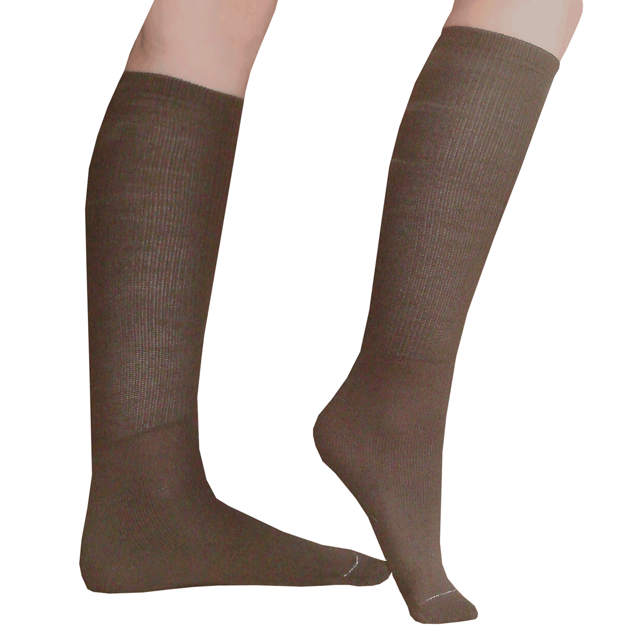 Thick Solid Red Knee High Socks
