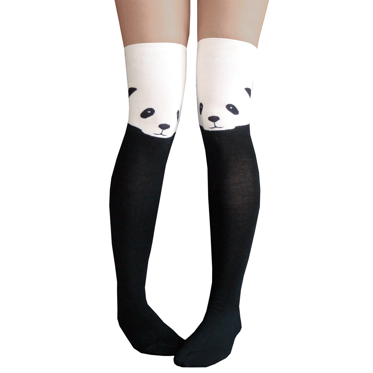 Black Knee High Socks - Made in USA