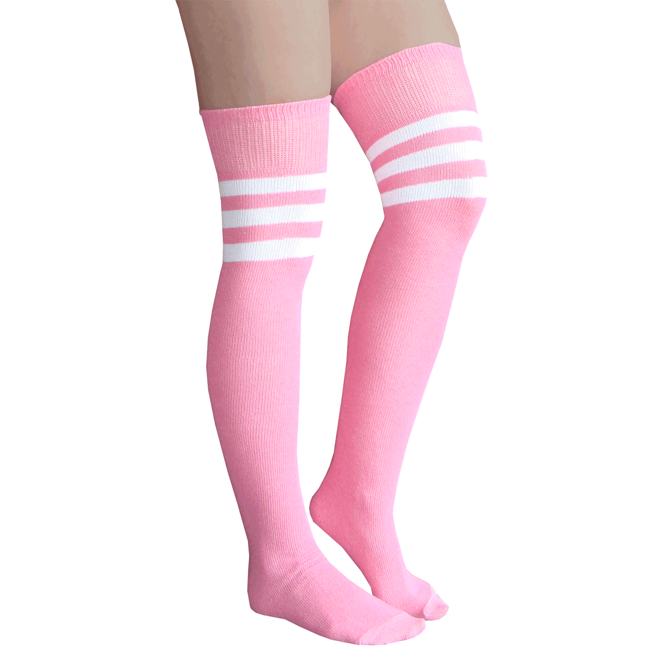 Pink Over-the-Knee Socks