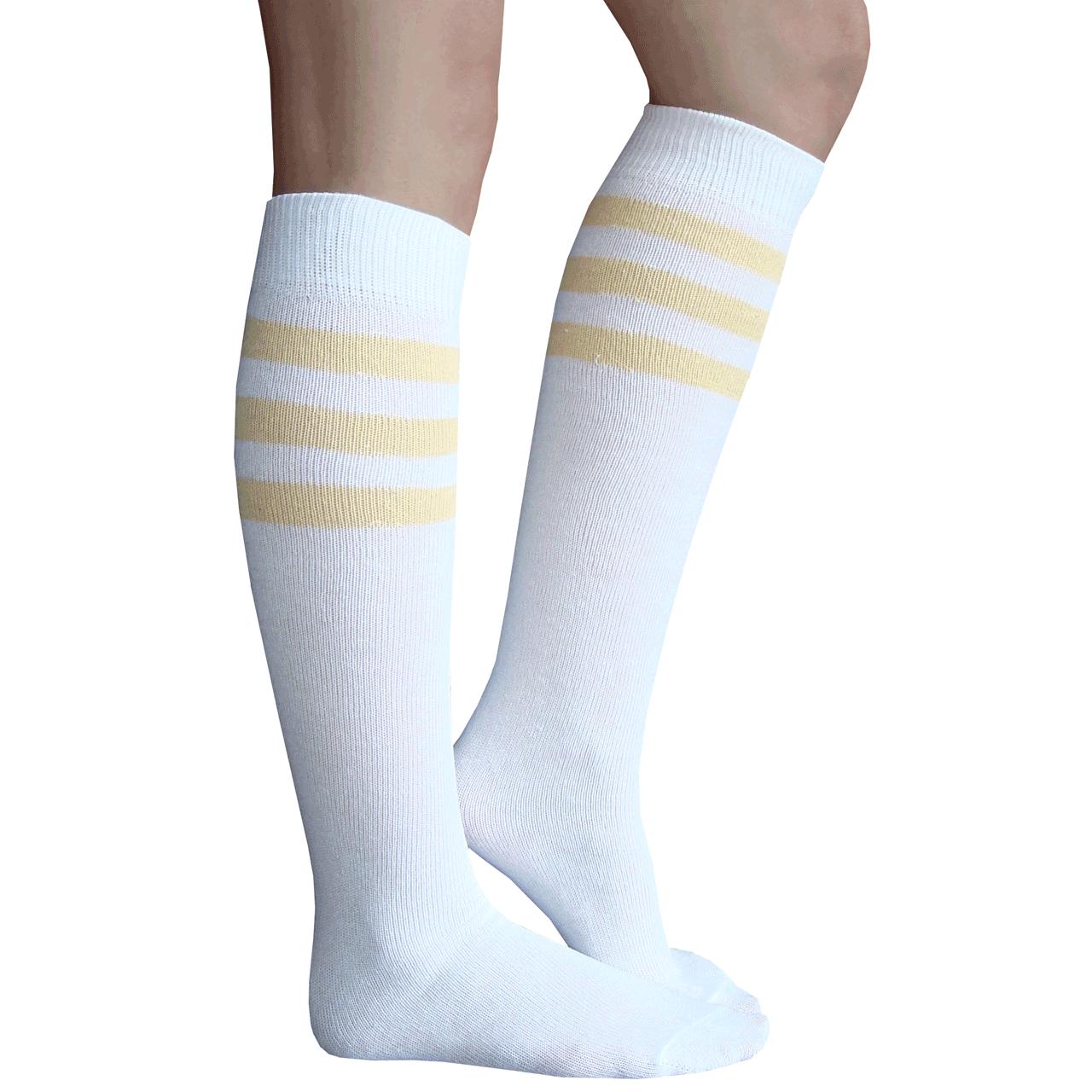 Yellow Knee High Socks - Made in USA
