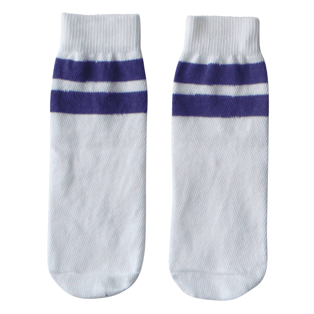 White/Purple Tube Socks