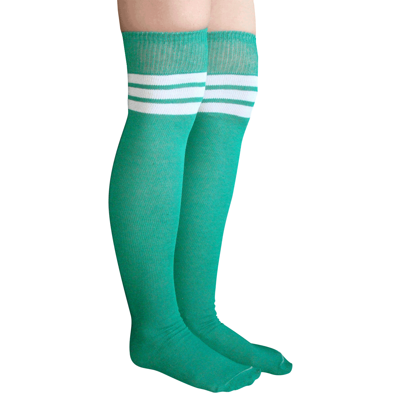 Green Knee High Socks - Made in USA