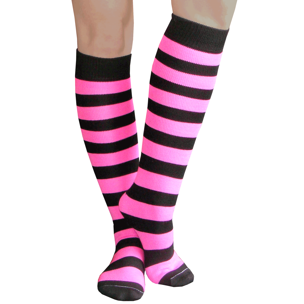 Black Knee High Socks - Made in USA