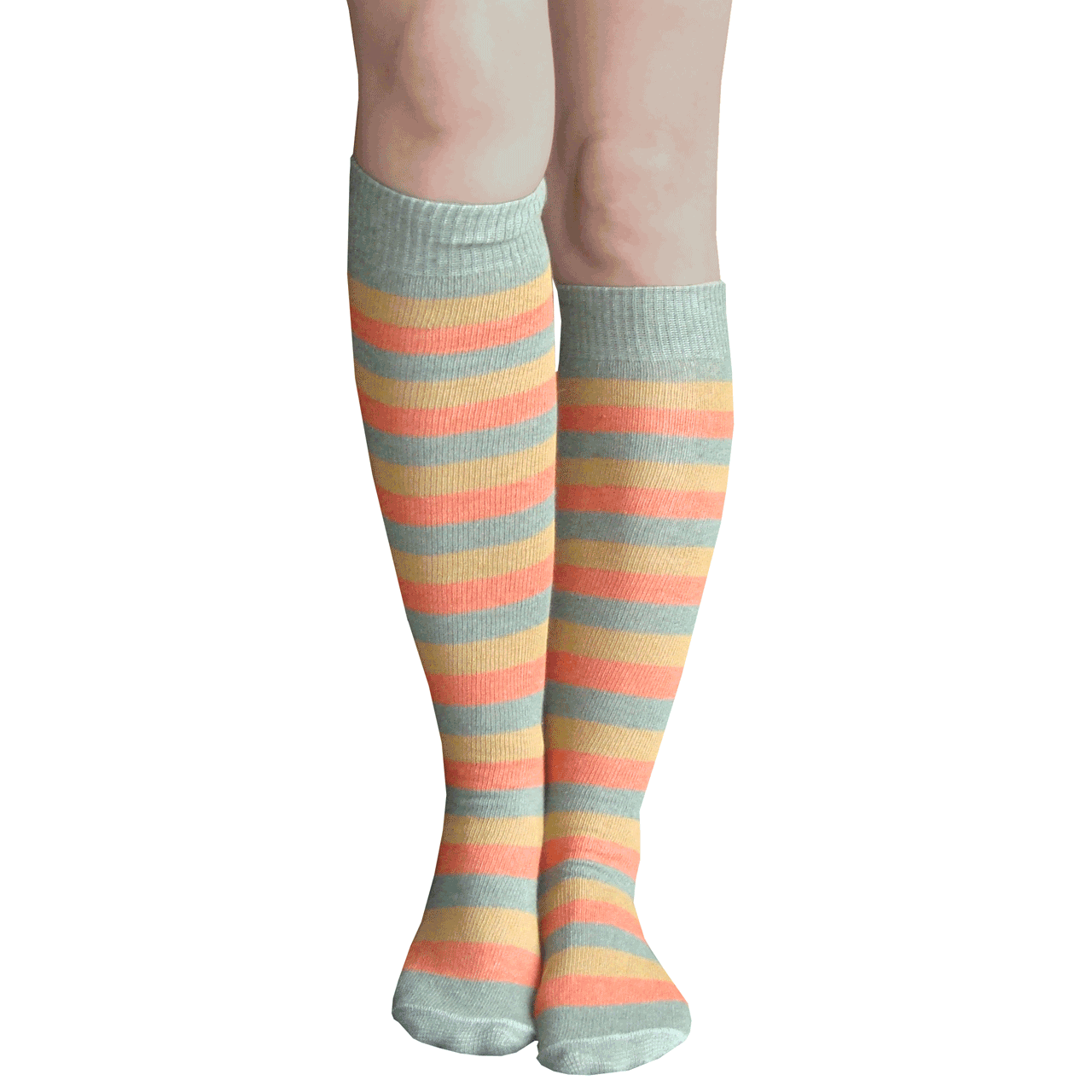 Striped Knee High Socks